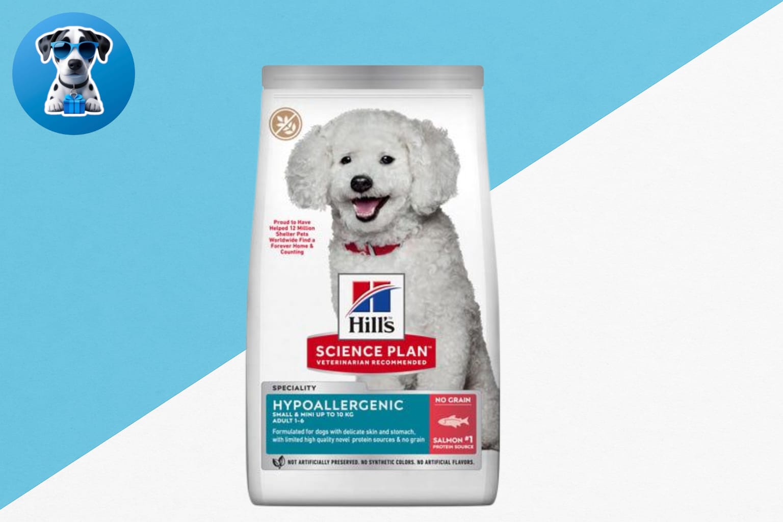 Hill's Science Plan הילס היפואלרגניק עם סלמון ללא דגנים לכלב בוגר מגזע ...